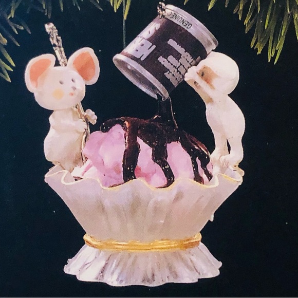 Hallmark | Holiday | Vtg Hallmark Ornament Friendship Sundae Hershey ...